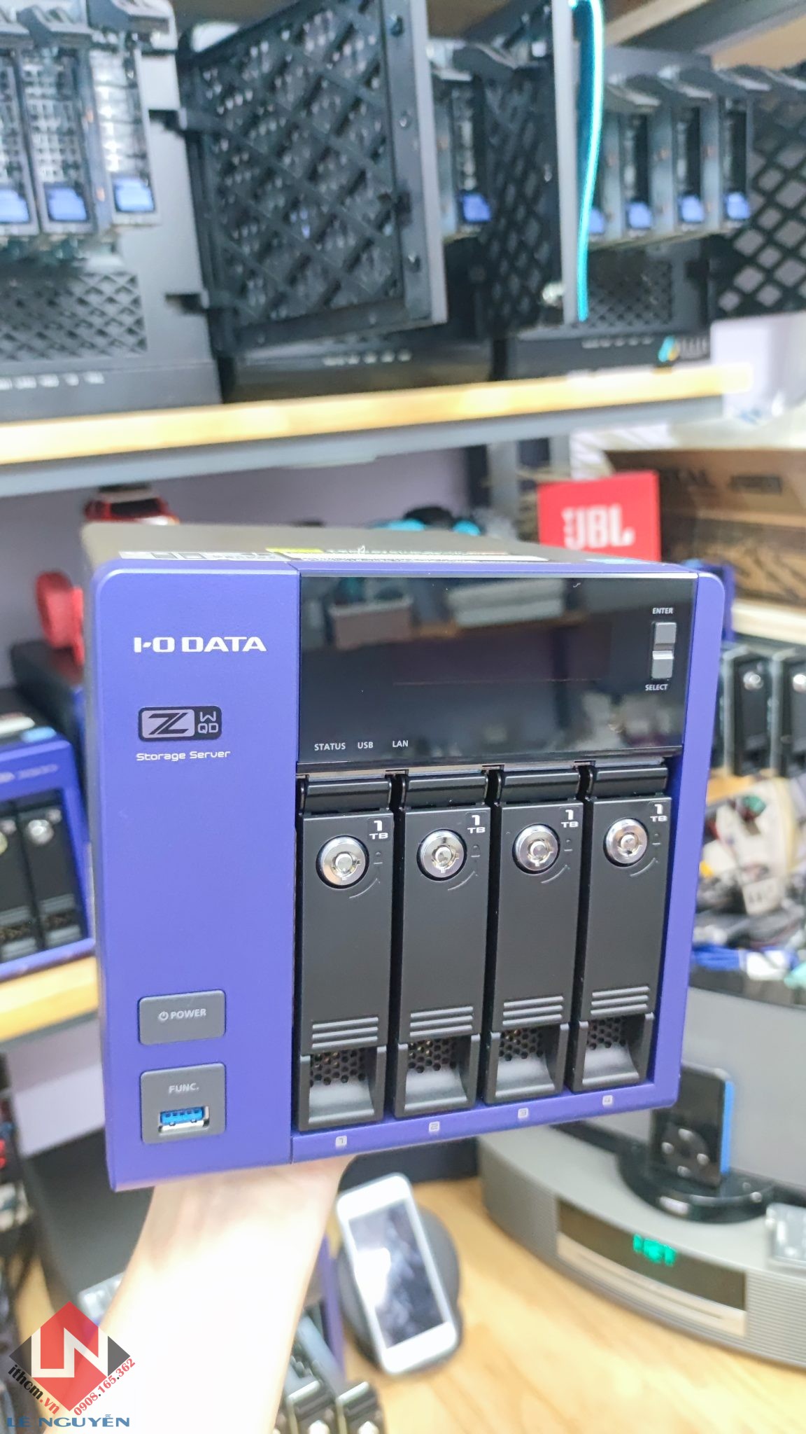 1️⃣【 2025 】Nas IO-DATA N3160 Ram 4GB - 4 Bay HDD • CÔNG TY MÁY TÍNH ITHCM