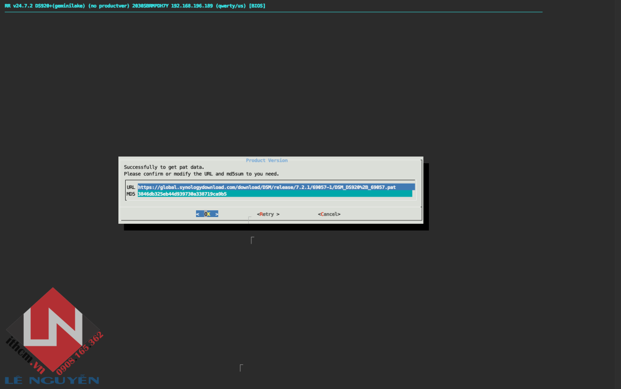1️⃣【 2025 】Tạo Bootloader Cài đặt Xpenology DSM 7.2 Sử Dụng RRorg (Redpill Recovery Loader ...