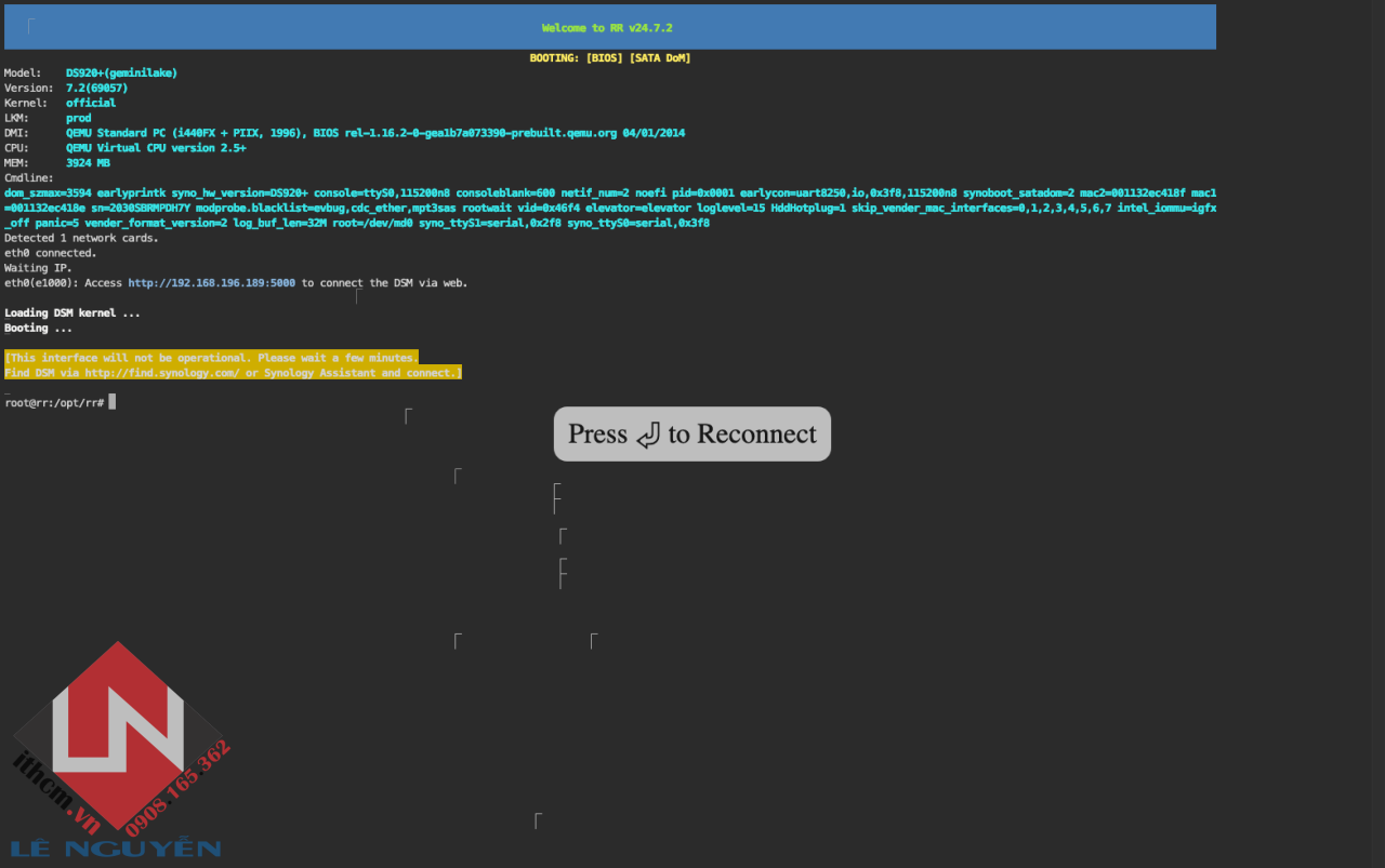 1️⃣【 2025 】Tạo Bootloader Cài đặt Xpenology DSM 7.2 Sử Dụng RRorg (Redpill Recovery Loader ...