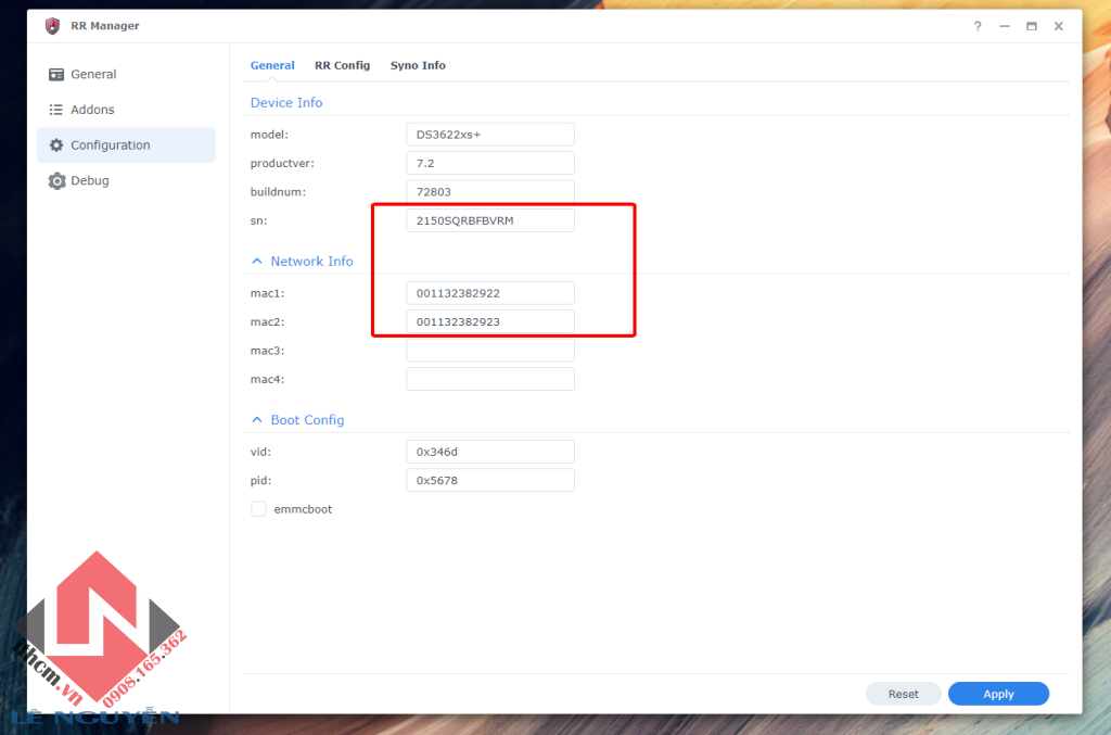 1️⃣【 2026 】Cập Nhật Mac-SN Cho Xpenology Sử Dụng RR-Manager • CÔNG TY ...