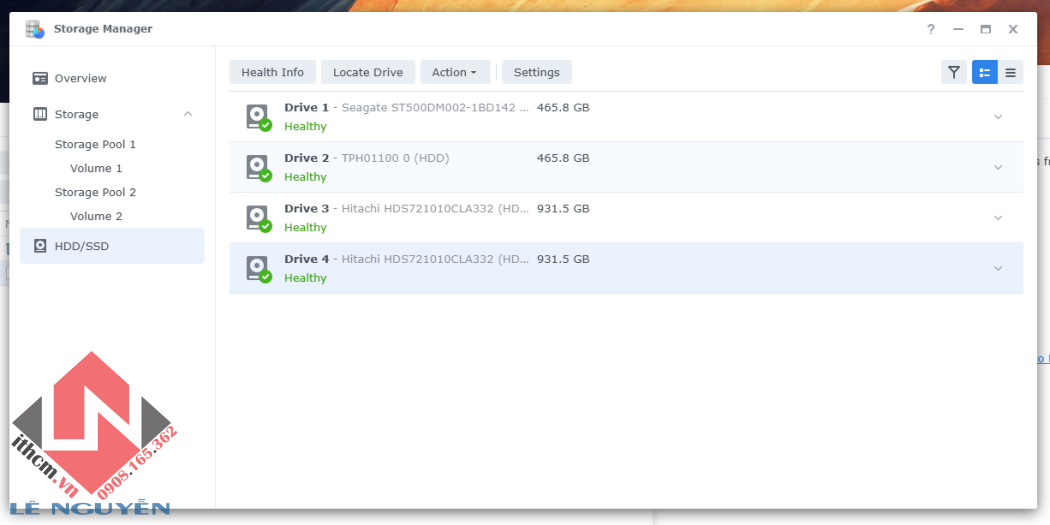1️⃣【 2025 】Hướng Dẫn Kiểm Tra SMART INFO HDD/SSD Trên NAS Synology ...