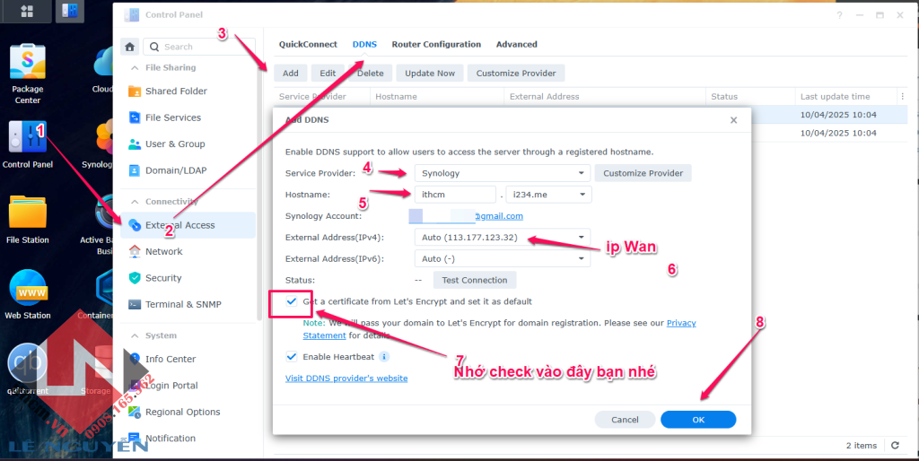 1️⃣【 2025 】Cài đặt DDNS Synology & Quick Connect để Truy Cập Từ Xa • CÔNG TY MÁY TÍNH ITHCM