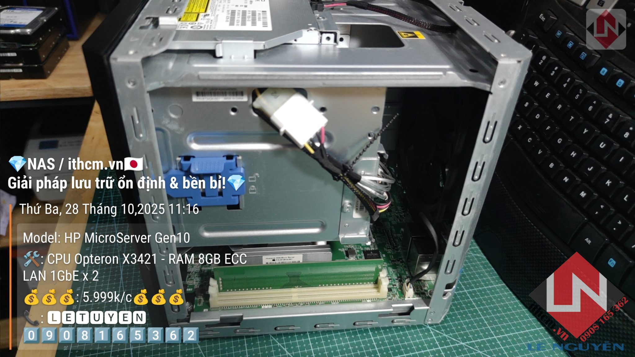 1️⃣【 2026 】HP MicroServer Gen10 X3421 - NAS Mini Bền Bỉ Lý Tưởng Làm ...