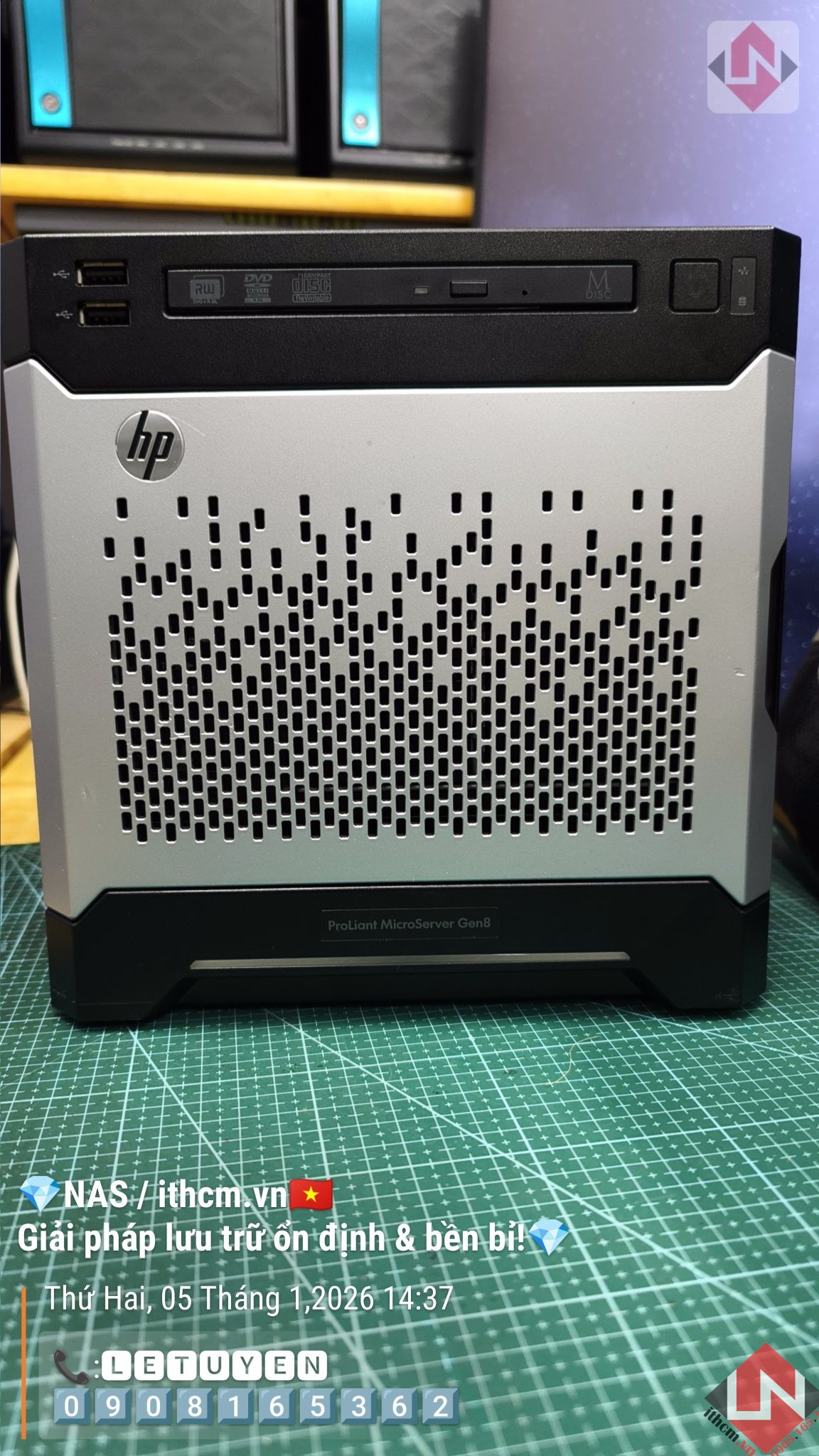 1️⃣【 2026 】Nas Hp Microserver Gen8 Xeon 1220 Mini Server Chạy NAS ...