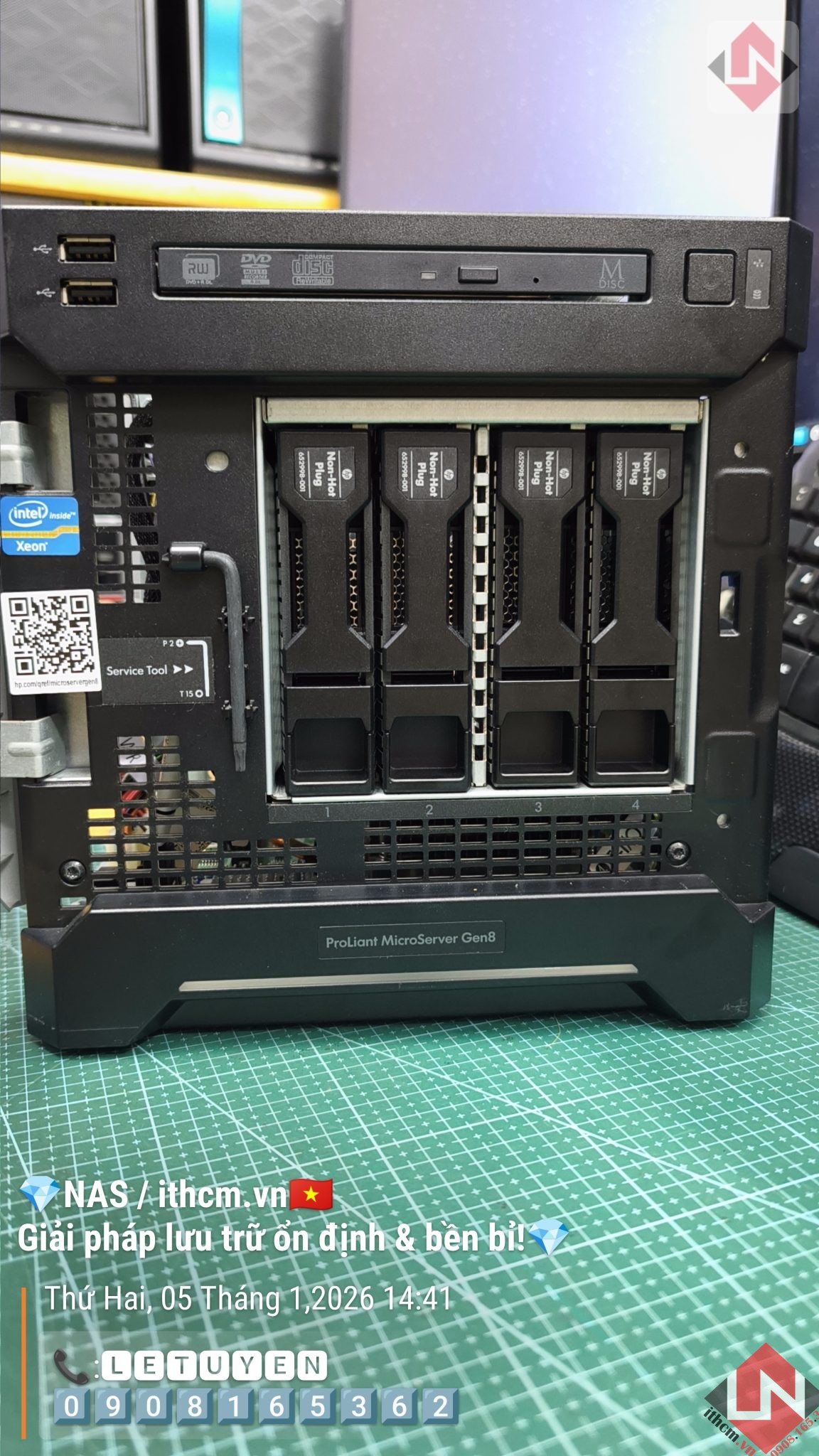 1️⃣【 2026 】Nas Hp Microserver Gen8 Xeon 1220 Mini Server Chạy NAS ...